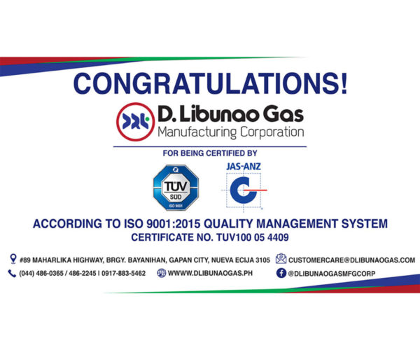 D. Libunao Gas – Manufacturing Corporation